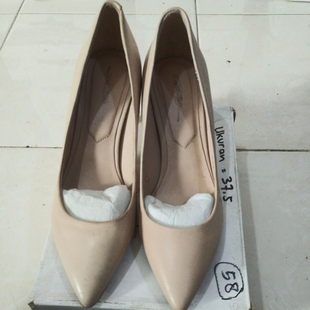 Jual sepatu heels original Aldo size 37,5cm insole25cm hak8cm(produk ...