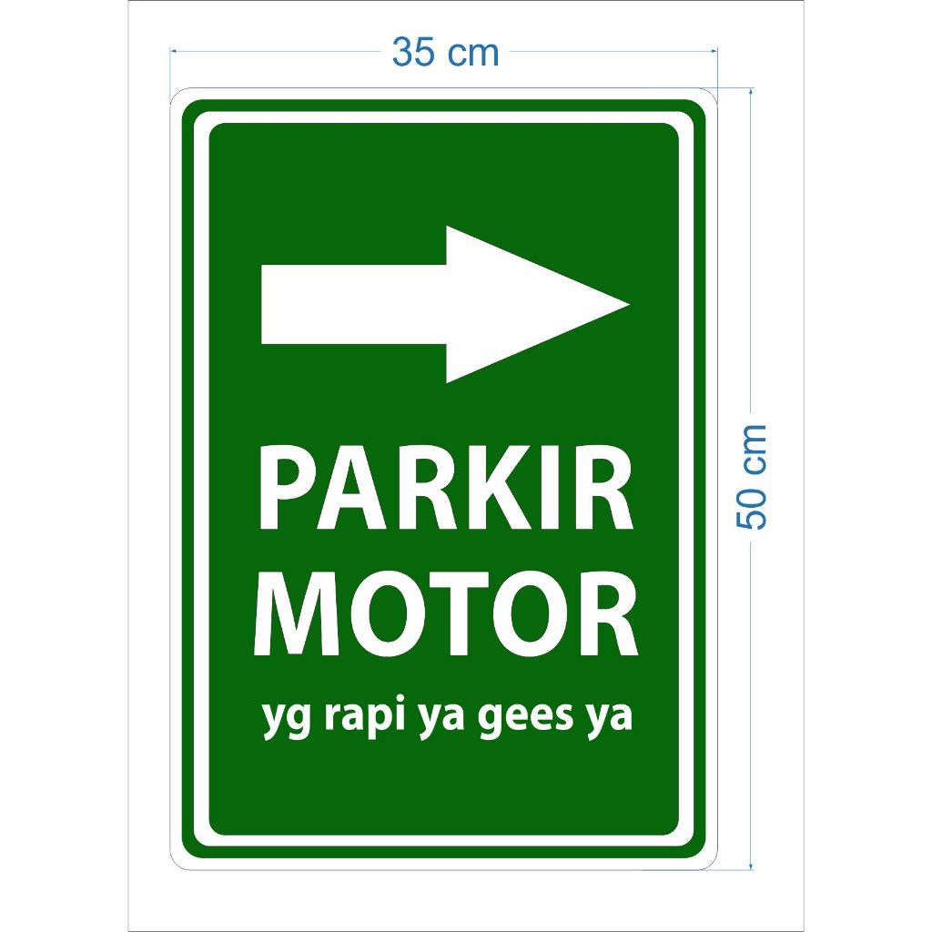 Jual parkir motor yaa gees yaa 35x50 / ACP stiker Reflektip | Shopee ...