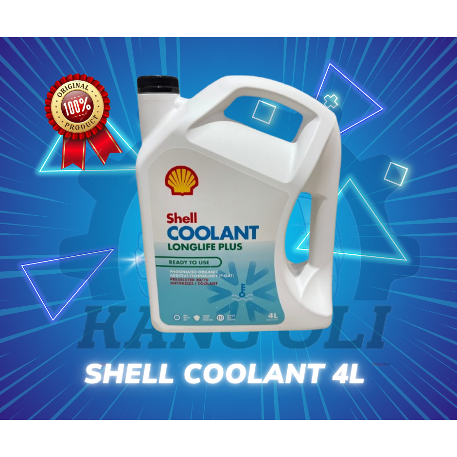 Jual AIR RADIATOR MOBIL SHELL COOLANT 4L | Shopee Indonesia