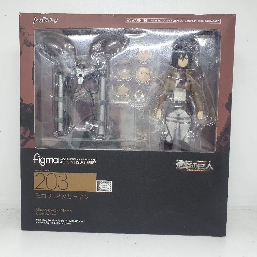 Jual Figma Mikasa Ackerman Eren Attack on Titan Shingeki no Kyojin ...