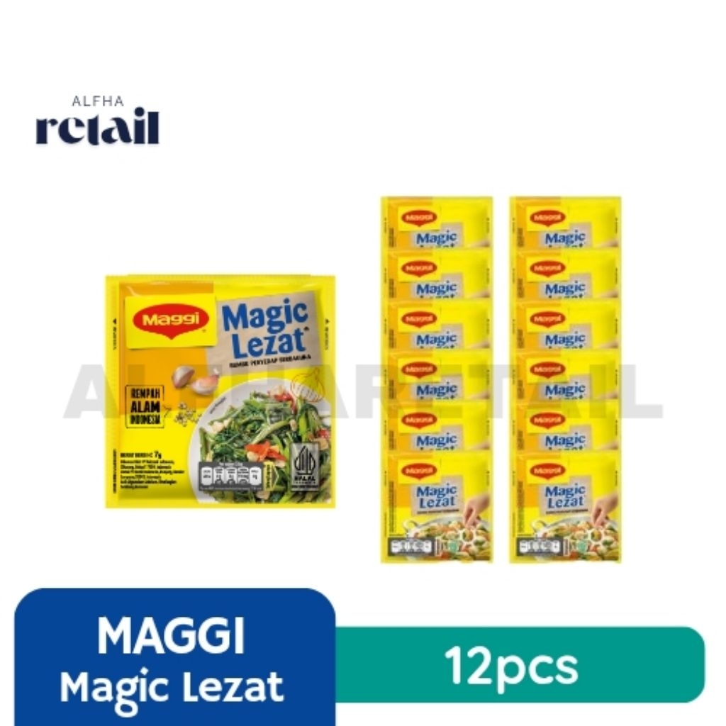 Jual Penyedap Rasa Maggi Magic Lezat Renteng (12x7gr) | Shopee Indonesia
