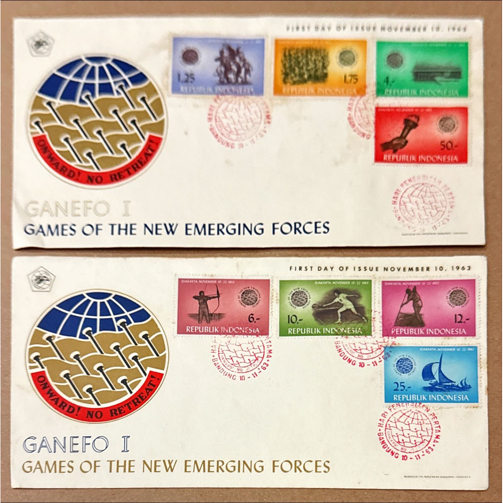 Jual PRANGKO INDONESIA 1963 SHP GANEFO I (GAMES OF THE NEW EMERGING ...