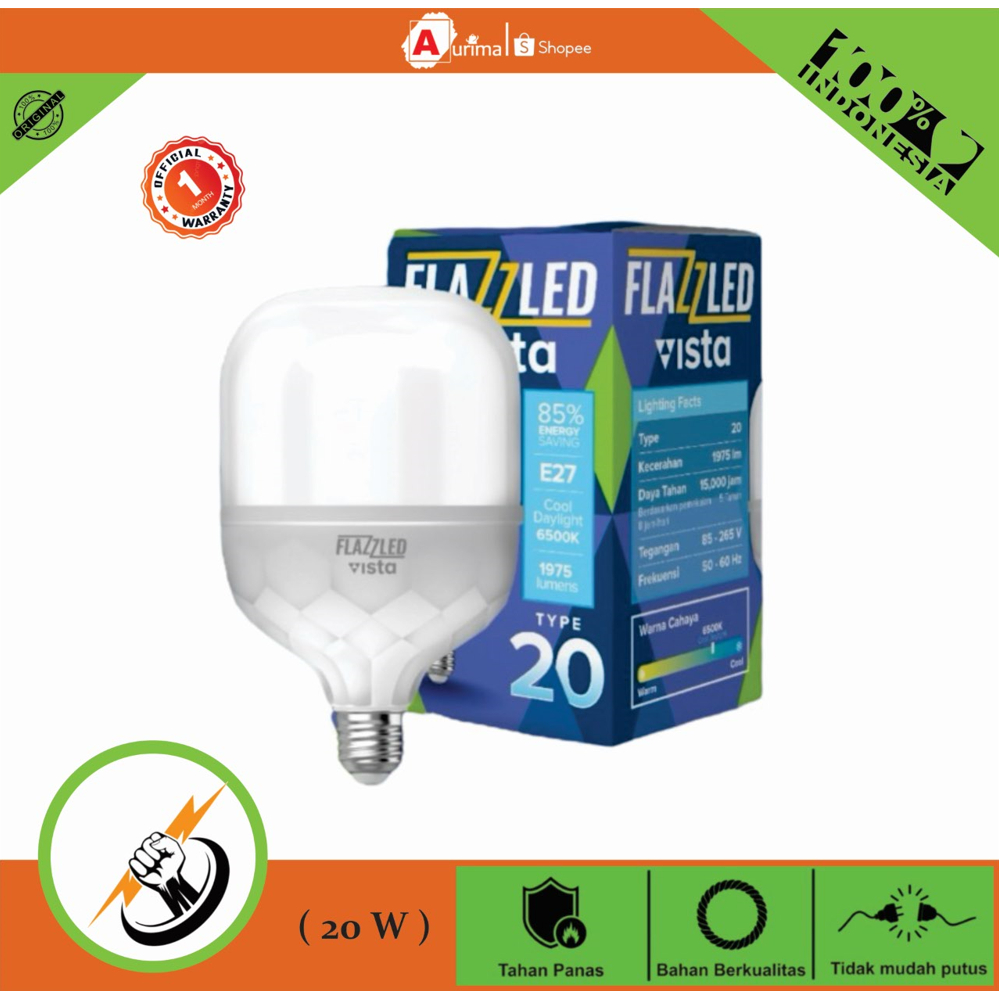 Jual LAMPU LED JUMBO TABUNG FLAZZ VISTA LAMPU RADIANTLINE LAMPU BOHLAM ...