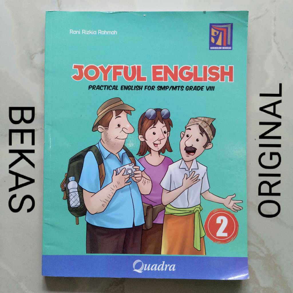 Jual Buku Joyful English Bahasa Inggris Kelas 8 VIII 2 II SMP MTS Penerbit Quadra Kurikulum ...