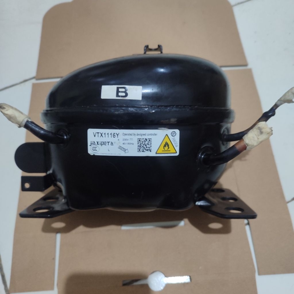 Jual Kompresor Kulkas Inverter 2 pintu Gea VTX1116Y Original | Shopee ...