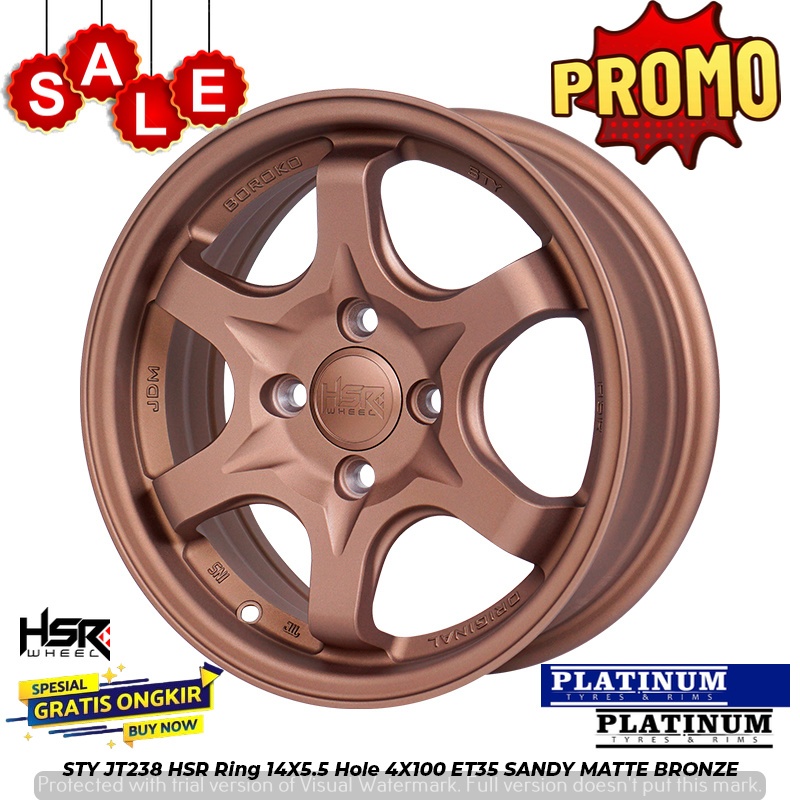 Jual PROMO VELG MOBIL HSR STY RING 14 4X100/4X114 FOR MOBIL AVANZA XENIA KIJANG LGX BRIO JAZZ ...