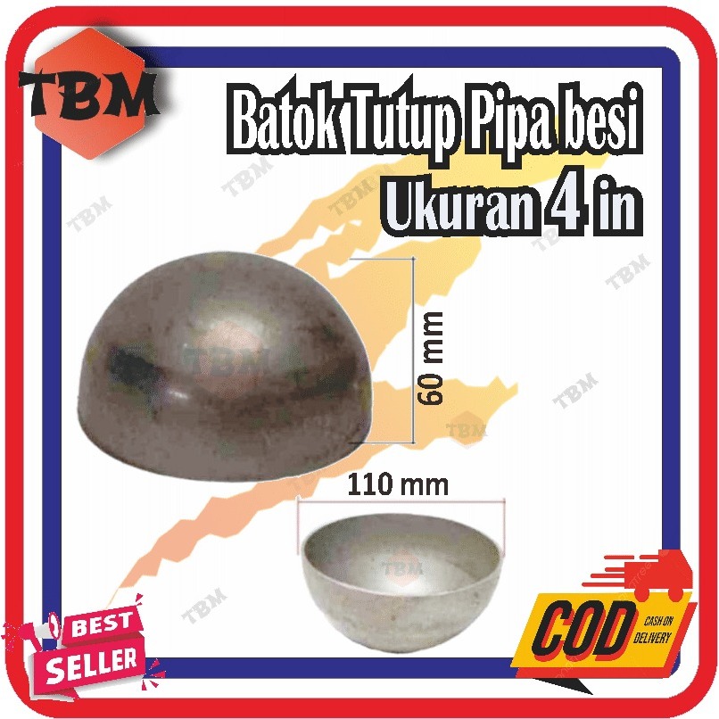 Jual batok tutup pipa 4 in dop setengah lingkaran ornamen hiasan ...