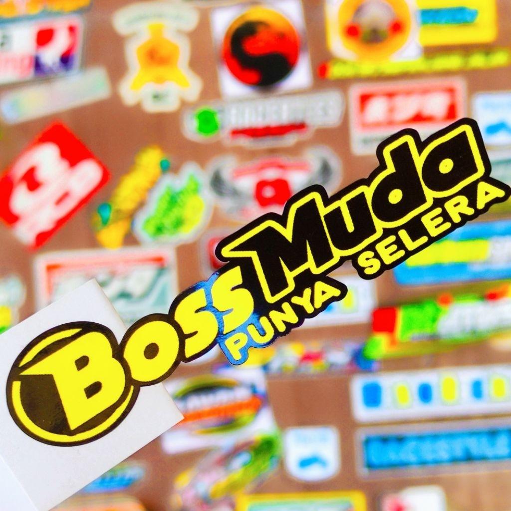 Jual stiker motor / boss muda punya selera | Shopee Indonesia