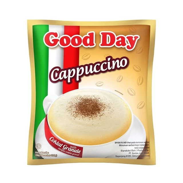 Jual GOOD DAY CAPPUCCINO RENTENG ( 10 sachet X 25 g ) | Shopee Indonesia