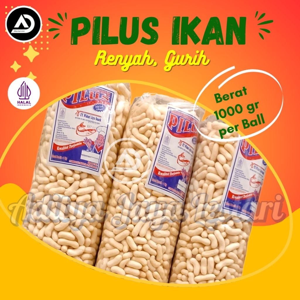 Jual Pilus Ikan Kerupuk Krupuk stik pilus ikan tenggiri Renyah dan ...