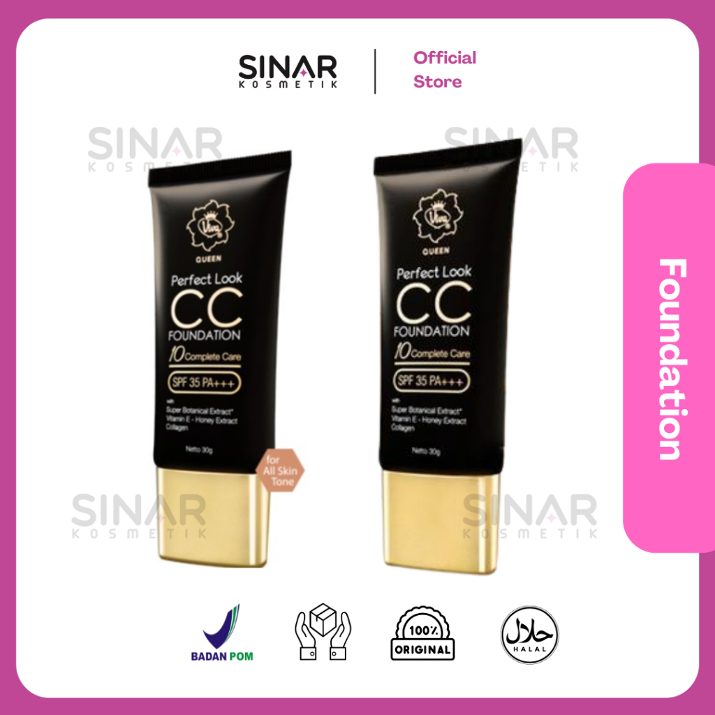 Jual Viva Queen Perfect Look CC Foundation with Vitamin E, Collagen ...