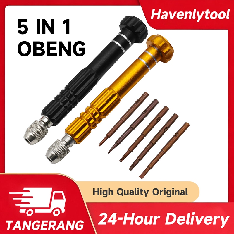 Jual Havenlytool Obeng Set 5 In 1 / Obeng Reparasi / Obeng Jam / Tools ...