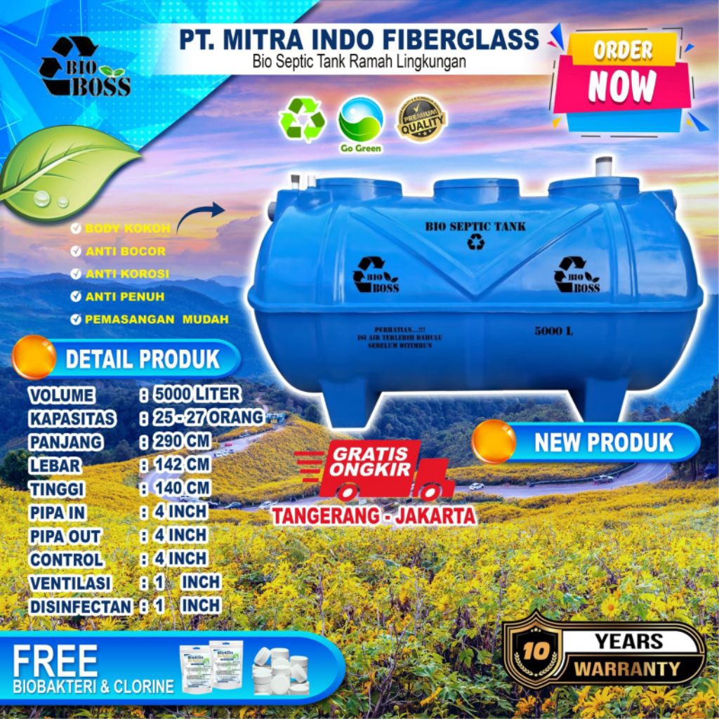 Jual septic tank 5000 liter bio boss | Shopee Indonesia