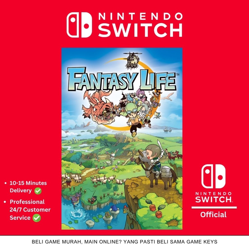 Jual Fantasy Life - Nintendo Switch (digital game) | Shopee Indonesia