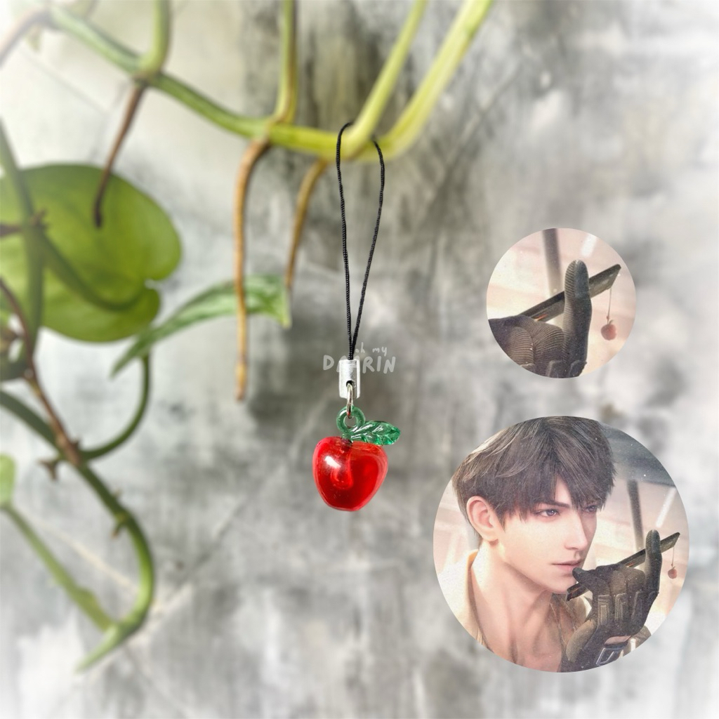 Jual 𝐂𝐚𝐥𝐞𝐛 𝐀𝐩𝐩𝐥𝐞 𝐏𝐡𝐨𝐧𝐞 𝐒𝐭𝐫𝐚𝐩 — gantungan tali handphone love and ...