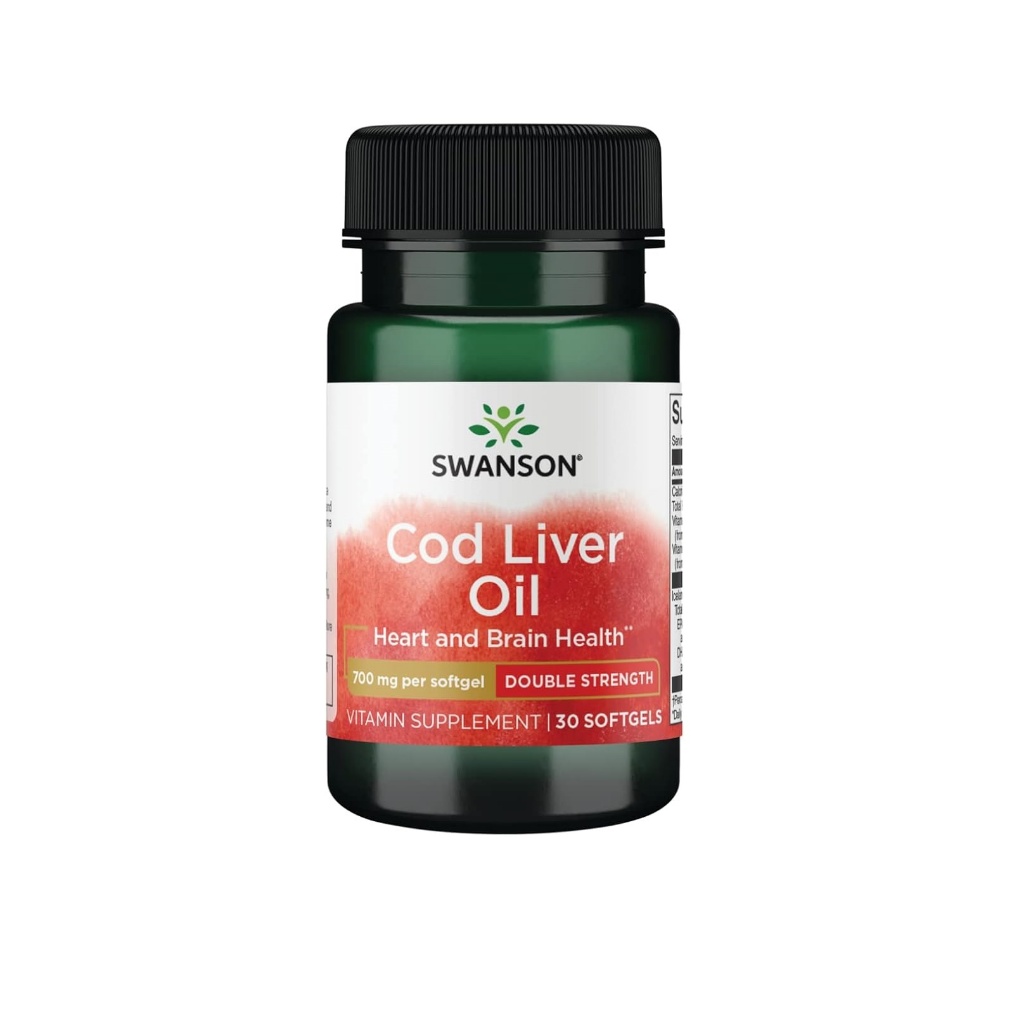 Jual Swanson Cod Liver Oil Heart and Brain Health 700 mg per softgel ...