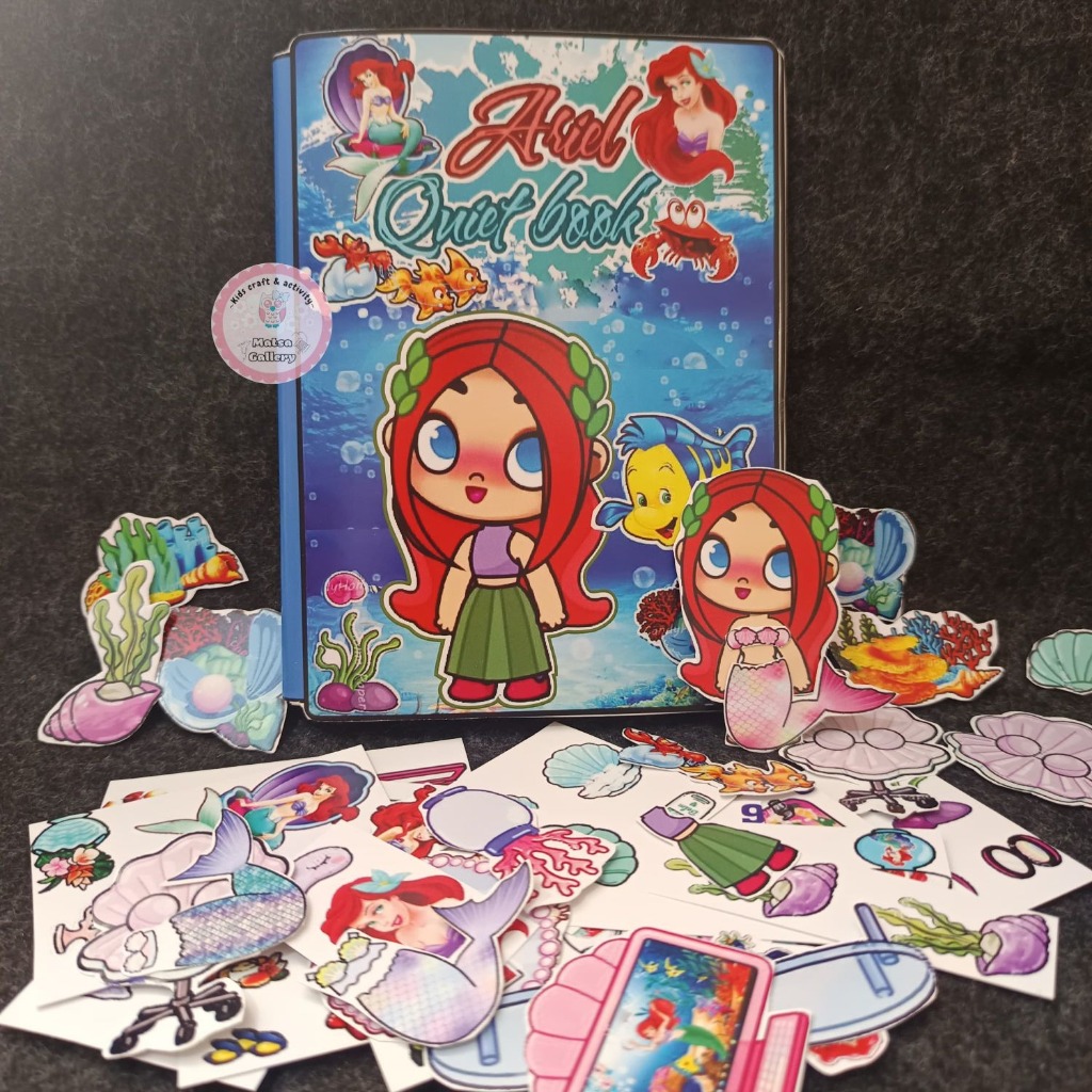 Jual Quiet book avatar world series mermaid ariel paper doll bepe bp an ...