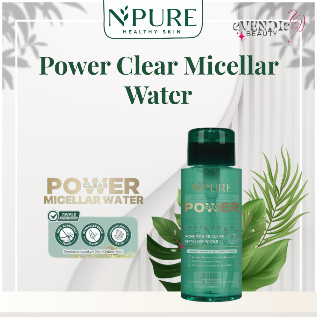 Jual READY NPURE ACNE POWER CLEAR MICELLAR WATER / Micellar No Alcohol ...