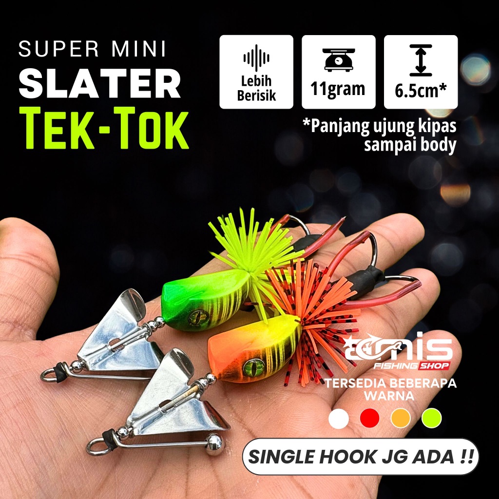 Jual Super Mini Slater Tek Tok Buzz Slash Bait Umpan Casting Gabus ...