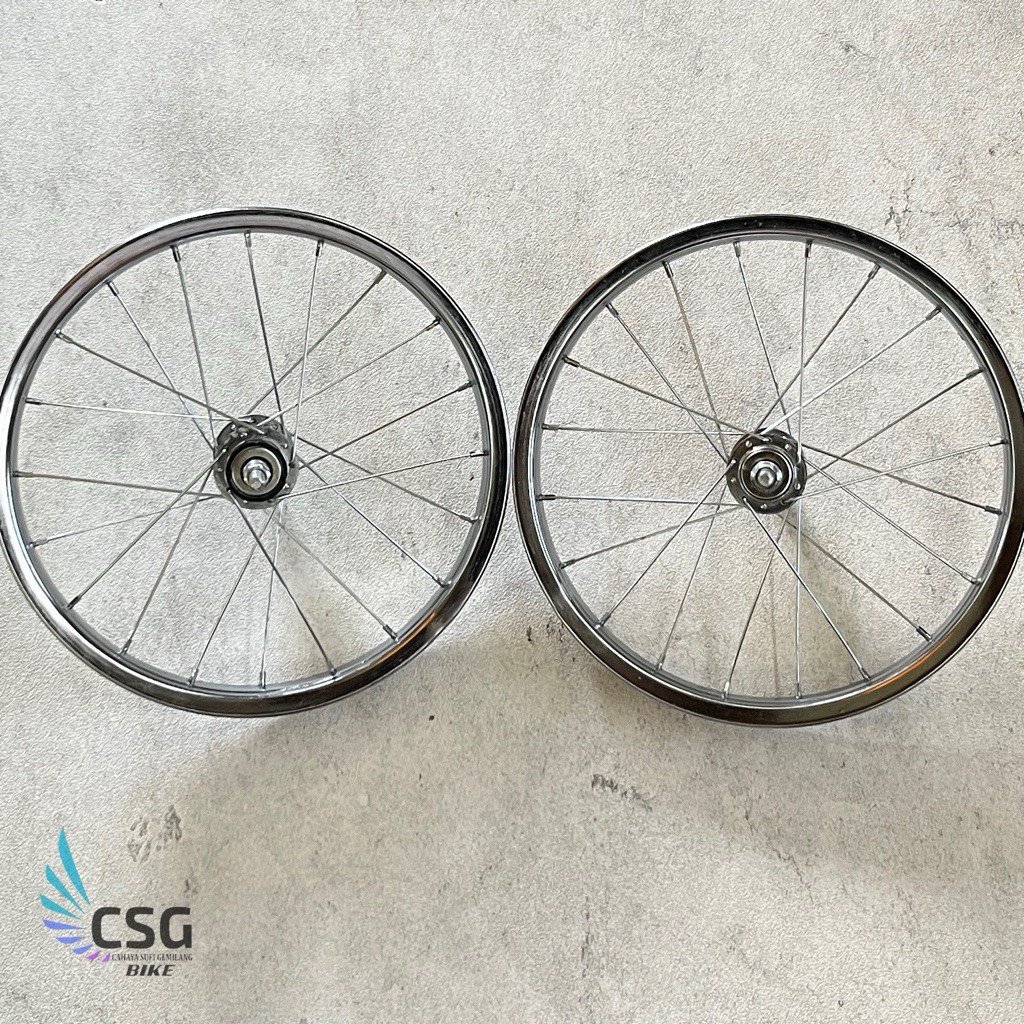 Jual Velg Pelang Pelek Sepeda Ukuran 16 Inch BMX Besi Chrome CP Sudah ...