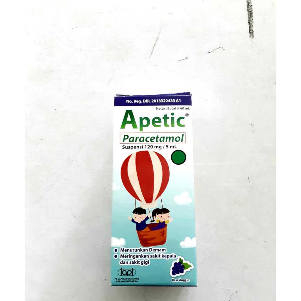 Jual Apetic Sirup 60 ml -Apetic Digunakan untuk meringankan rasa sakit ...