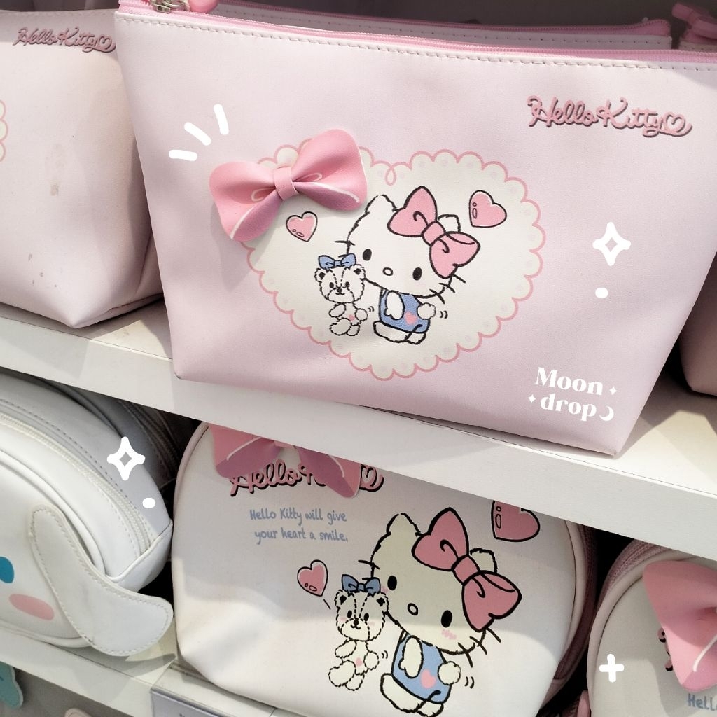 Jual ♡ Miniso x Sanrio Hello Kitty Cosmetic / Makeup Pouch Pink Pastel ...