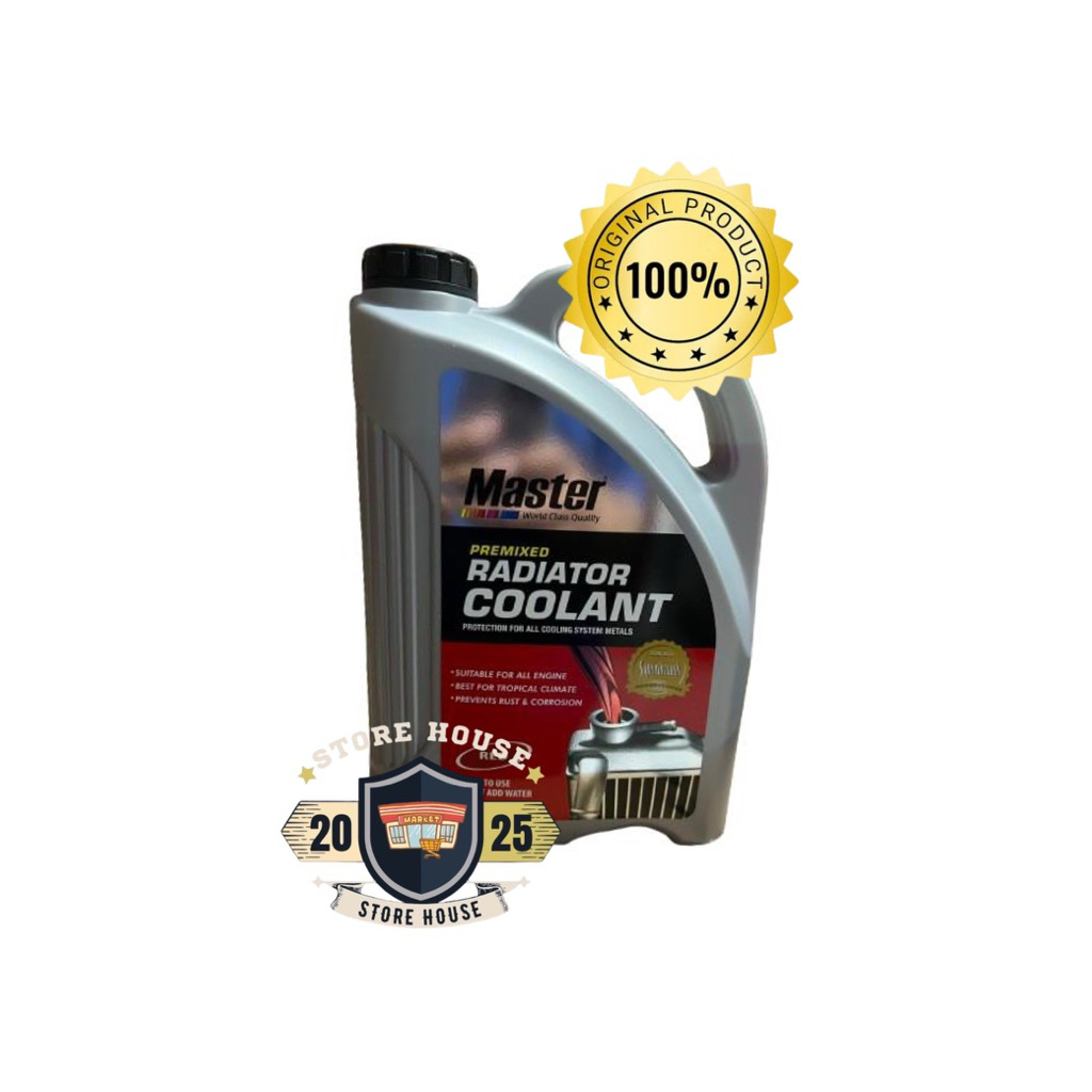 Jual Air Radiator master warna red dan green 4 liter | Shopee Indonesia