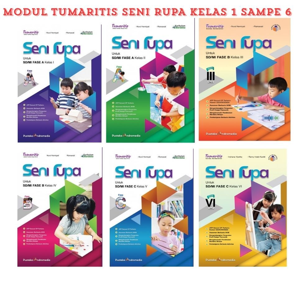 Jual Buku Seni Rupa Kelas 1 2 3 4 5 6 SD Modul Tumaritis Kurikulum Merdeka IKM Buku Pendamping ...