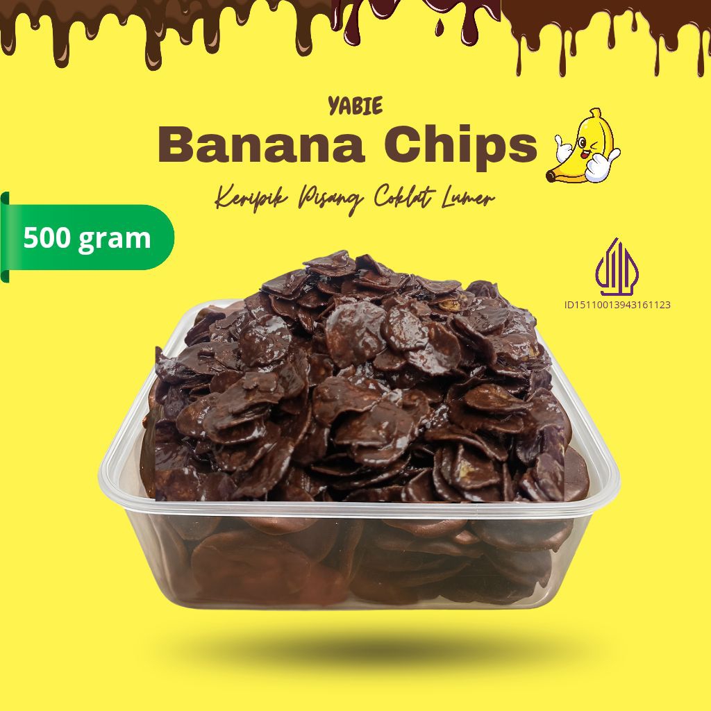 Jual KERIPIK PISANG LUMER Coklat, Tiramisu, Stroberi, Matcha 500 gram ...