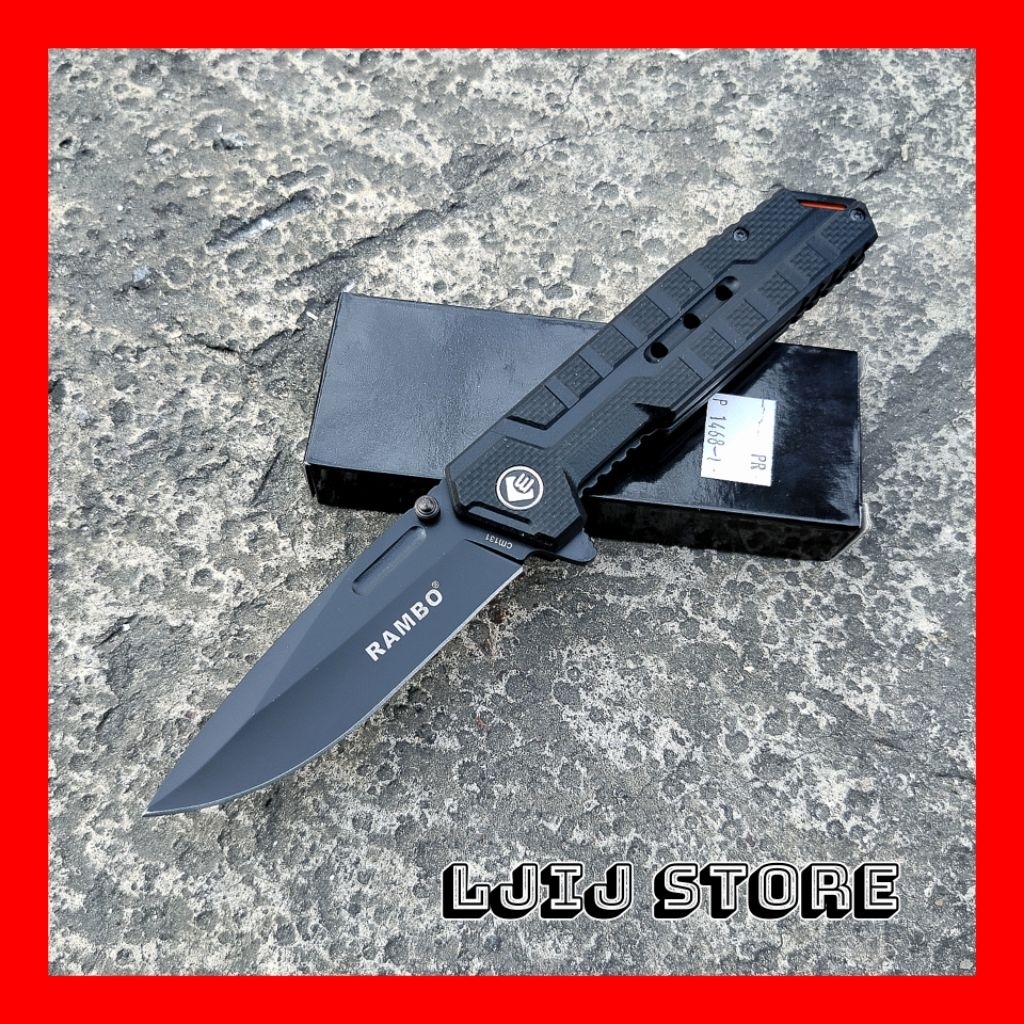 Jual Pisau lipat Camping outdoor RAMBO P-1458 | Shopee Indonesia