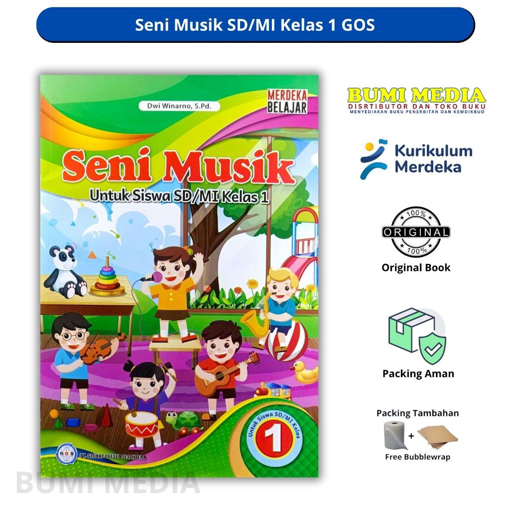 Jual Buku Seni Musik SD/MI Kelas 1 Kurikulum Merdeka GLOBAL OFFSET SEJAHTERA (GOS) | Shopee ...