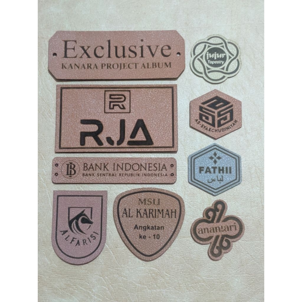 Jual Label Kulit Sintetis Grafir - Tebal - Khusus Ukuran Custom ...