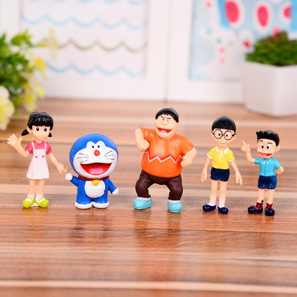 Jual FIGURE DORAEMON & FRIENDS NOBITA SHIZUKA MAINAN FIGURE MINIATUR ...