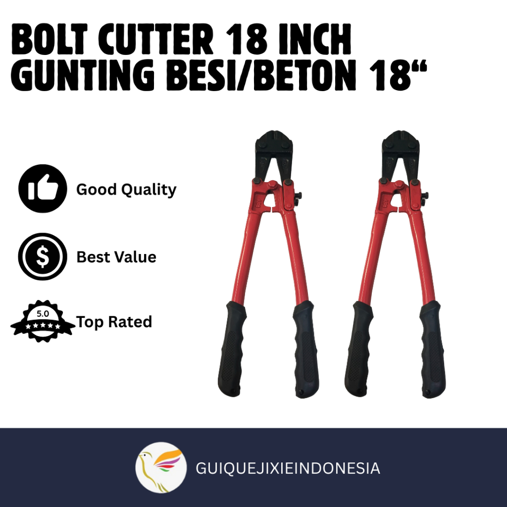 Jual Bolt Cutter / Gunting Besi Beton Kawat Baut Mur 18" inch | Shopee ...