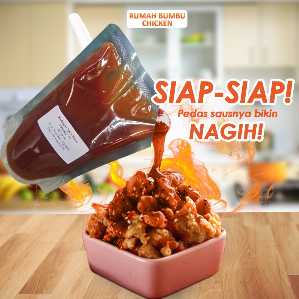 Jual Barbeque Spicy Sauce - Saus BBQ Spicy 500 gram/pack | Shopee Indonesia