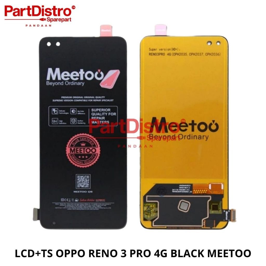 Jual LCD+TS Untuk OPPO RENO 3 PRO 4G BLACK MEETOO (NO FINGERPRINT ...