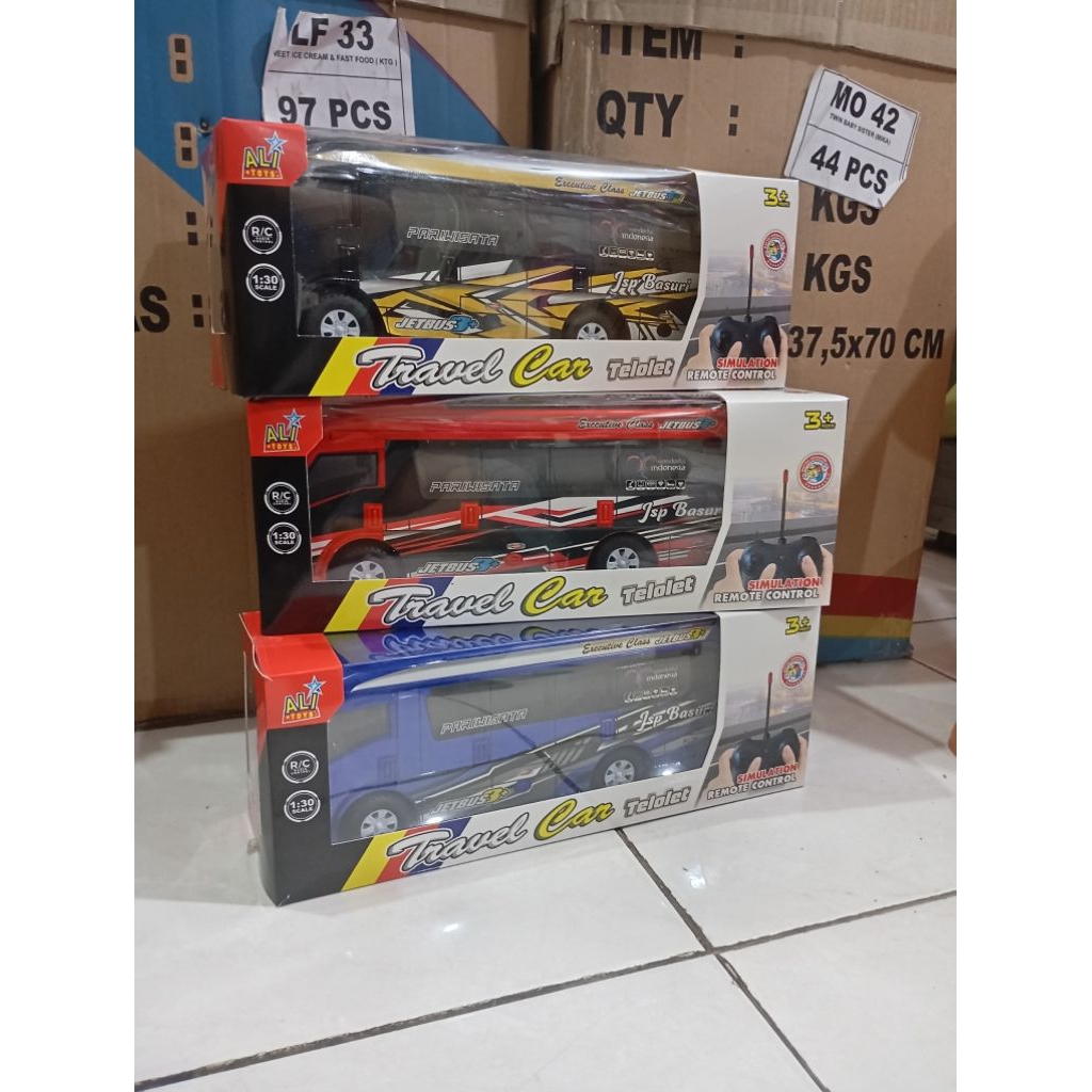 Jual R/C Mainan Jet Bus ELF Travel Ada suara & Lampu / Mainan Anak Elf ...