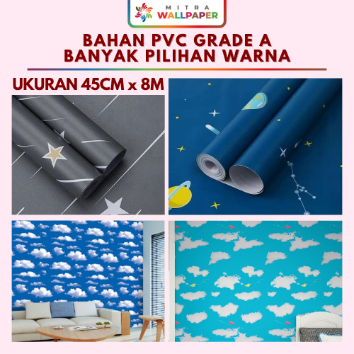 Jual Stiker Walpaper Langit Wallpaper Sticker Dinding Kamar Tidur ...