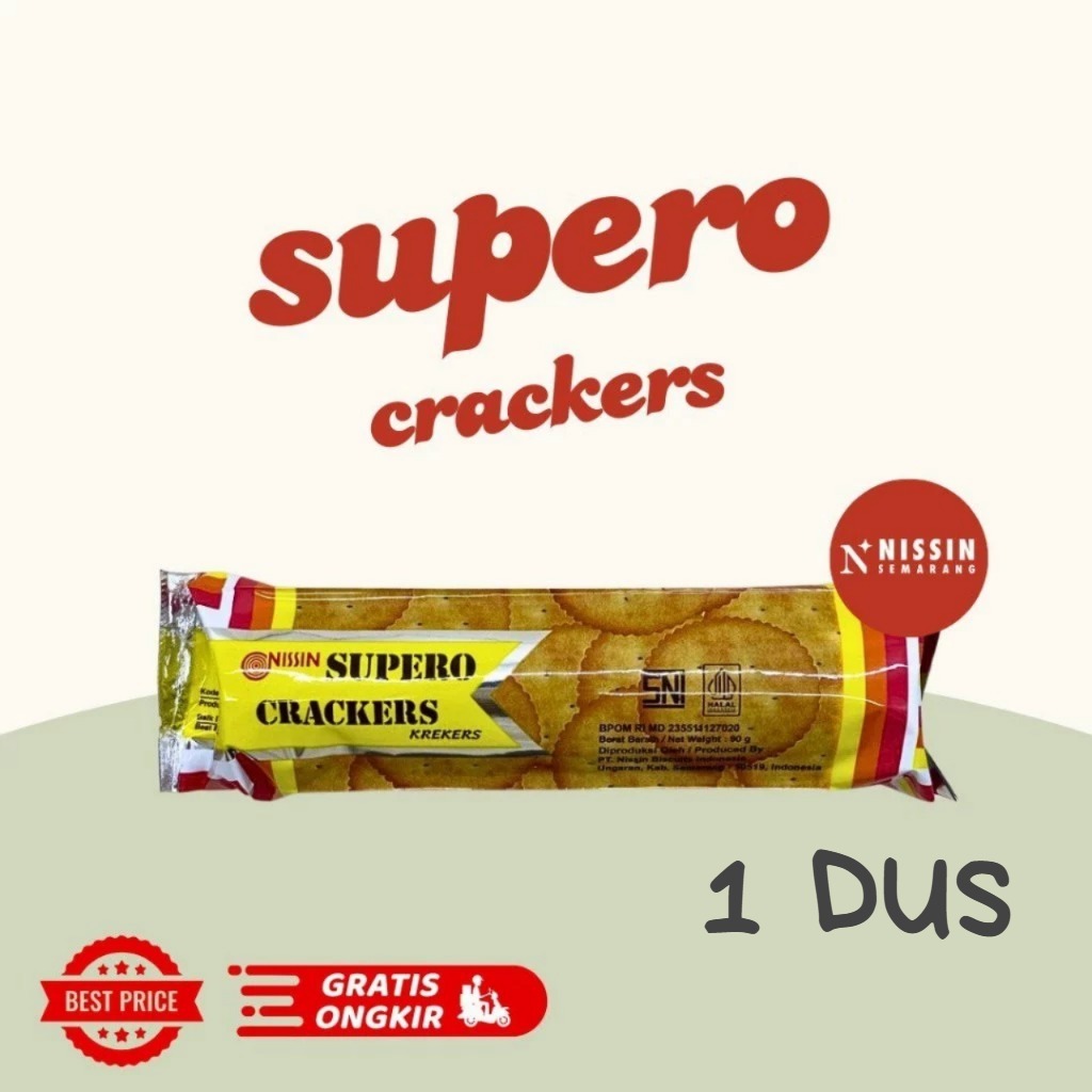 Jual Nissin Supero crackers 1 Dus isi 30pcs | Shopee Indonesia