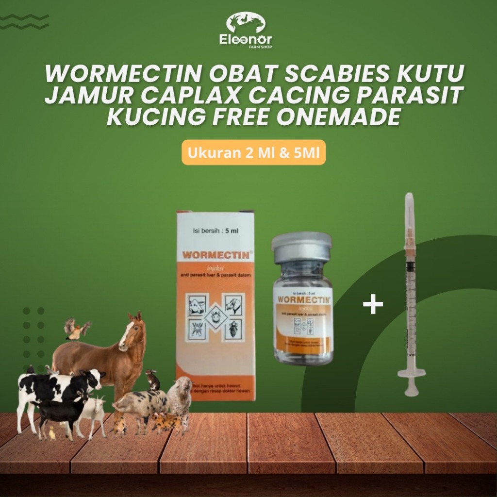 Jual Obat Kutu Jamur Ternak Domba Kambing Scabies Kucing Sapi Wormectin ...