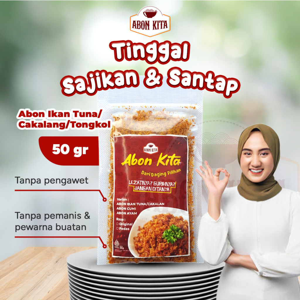 Jual Abon Ikan Tuna / Cakalang / Tongkol Halal Abon Daging Ikan Asli Enak dan Bergizi 50gr by ...