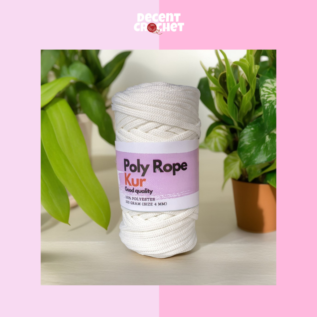Jual Decent Crochet - Poly Rope Kur Tali Kur 4mm | Shopee Indonesia