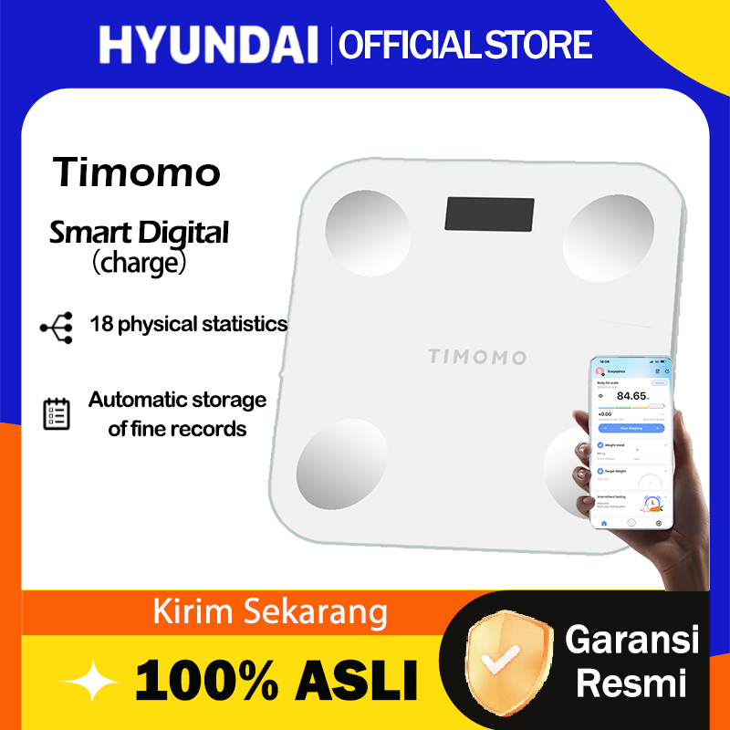 Jual Hyundai X Timomo Smart Digital Body Scale Timbangan Badan Digital ...