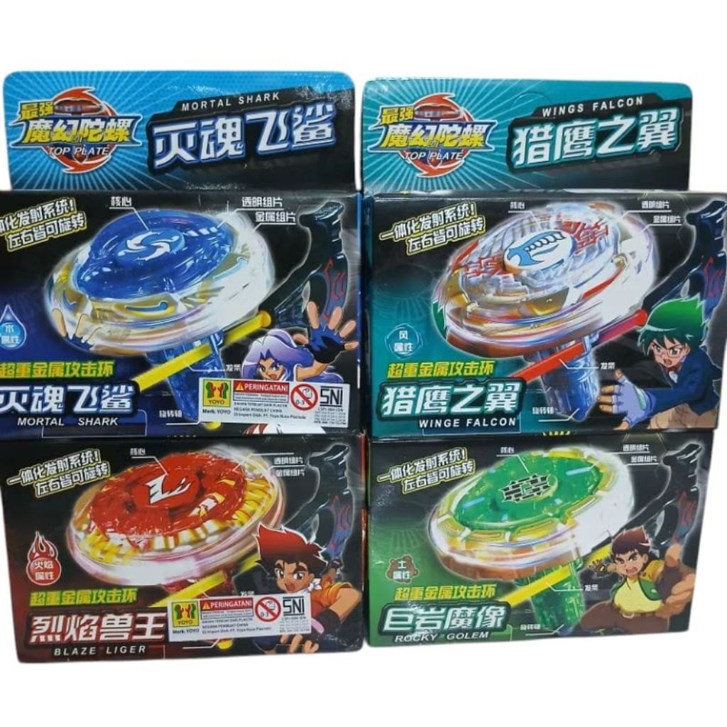 Jual BYBO 719 mainak gasing besi rakit beyblade | Shopee Indonesia