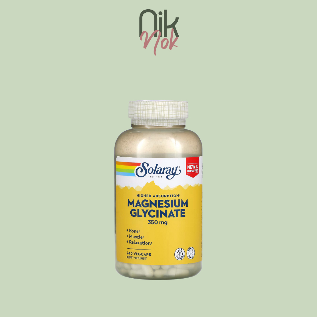Jual Solaray High absorption Magnesium Glycinate 350mg | Shopee Indonesia