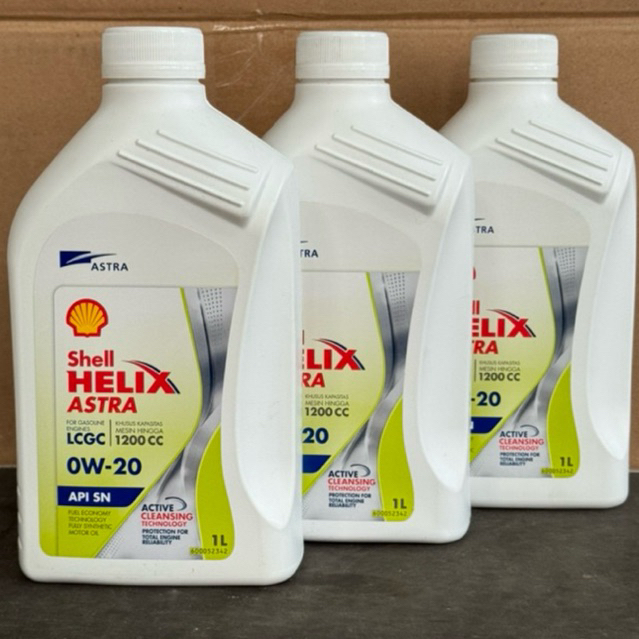 Jual Shell Helix Astra LCGC 0W-20 API SN Full Economy Technology & Full ...