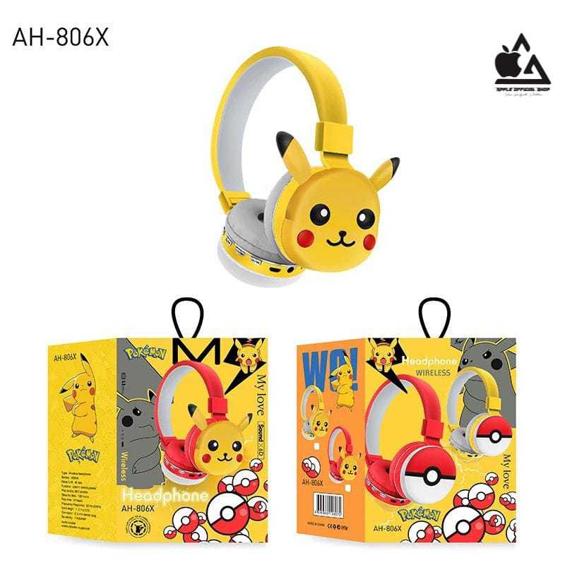Jual Headphone 3D Bando Pokemon Pikachu Wireless Bluetooth AH-806 ...