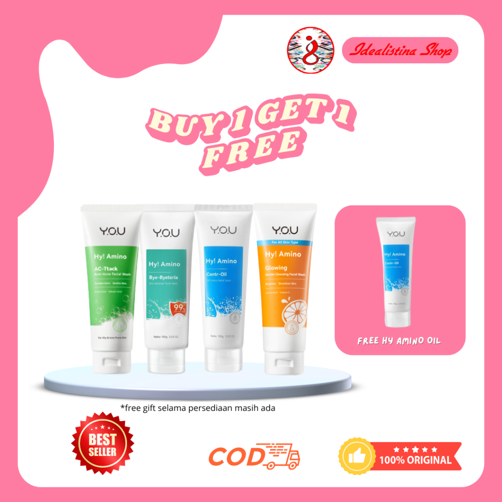 Jual Y.O.U HY! Amino |Ac-Ttack, Contr-Oil, Bye-Byeteria, Glo-Win ...