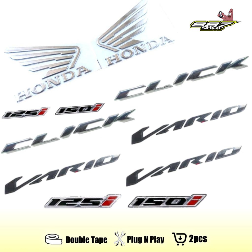 Jual Emblem Click Vario 125 150 Garuda Timbul 3D Aksesoris Motor ...