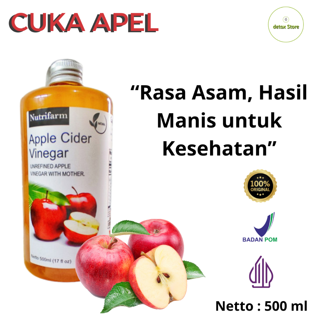 Jual Cuka Apple Nutrifarm Vinegar Apel Nutrifarm Produk Cuka Mother ...